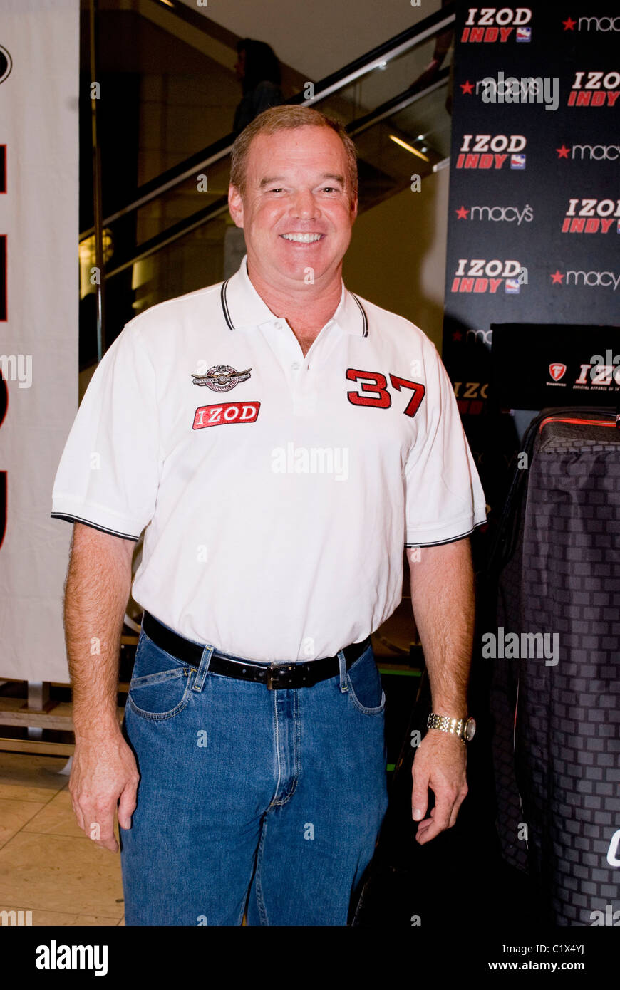 Al Unser, Jr. attends a Signing and Promotional event for IZOD/Indy ...