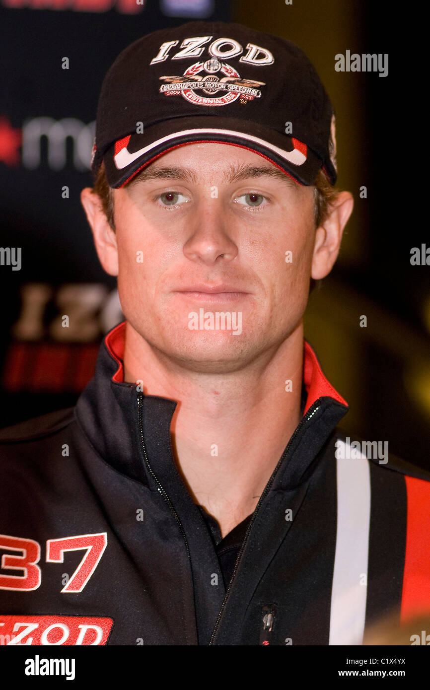 Ryan Hunter-Reay attends a Signing and Promotional event for IZOD/Indy ...