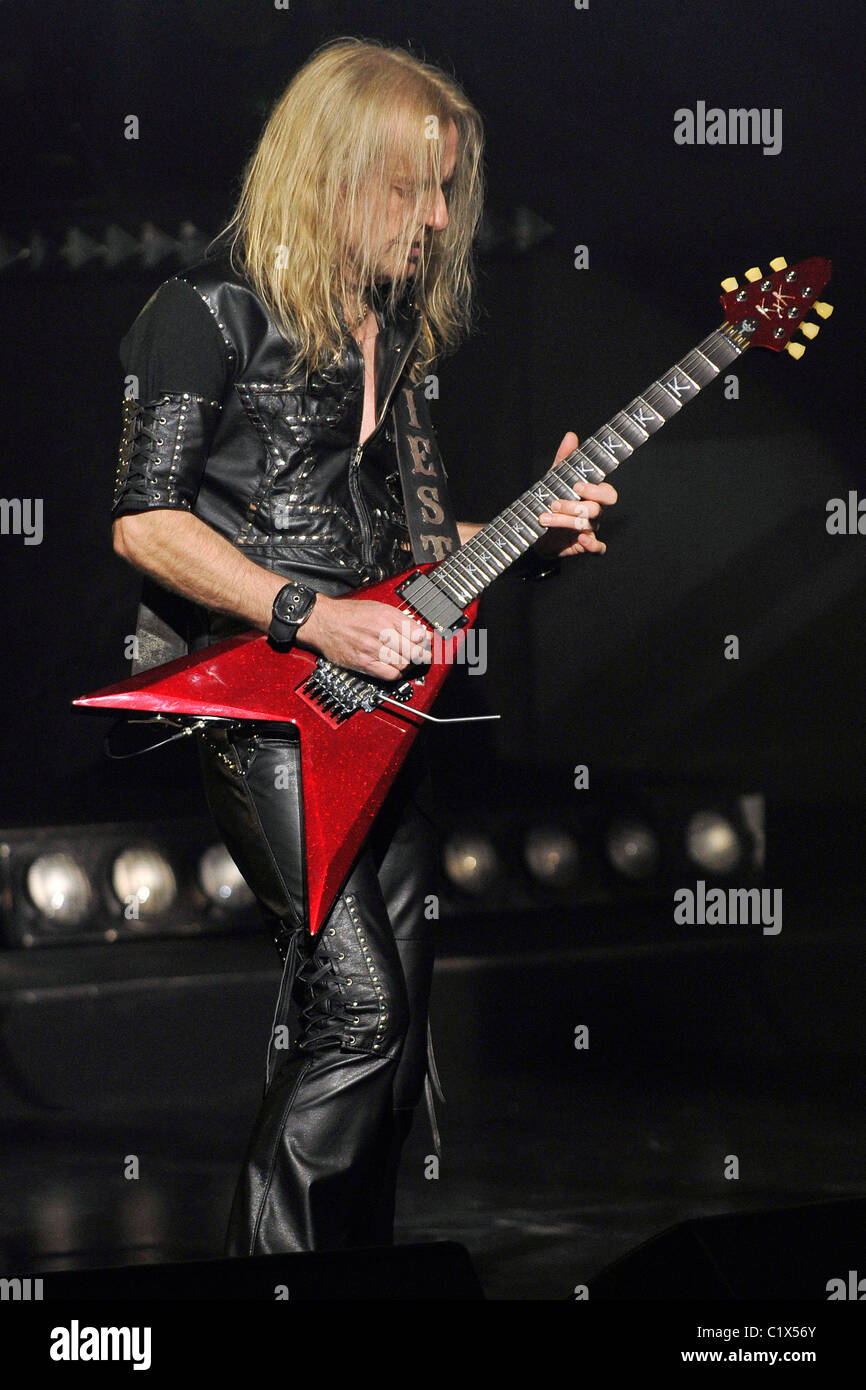 K.K. Downing of Judas Priest performing in concert at the Hard Rock ...