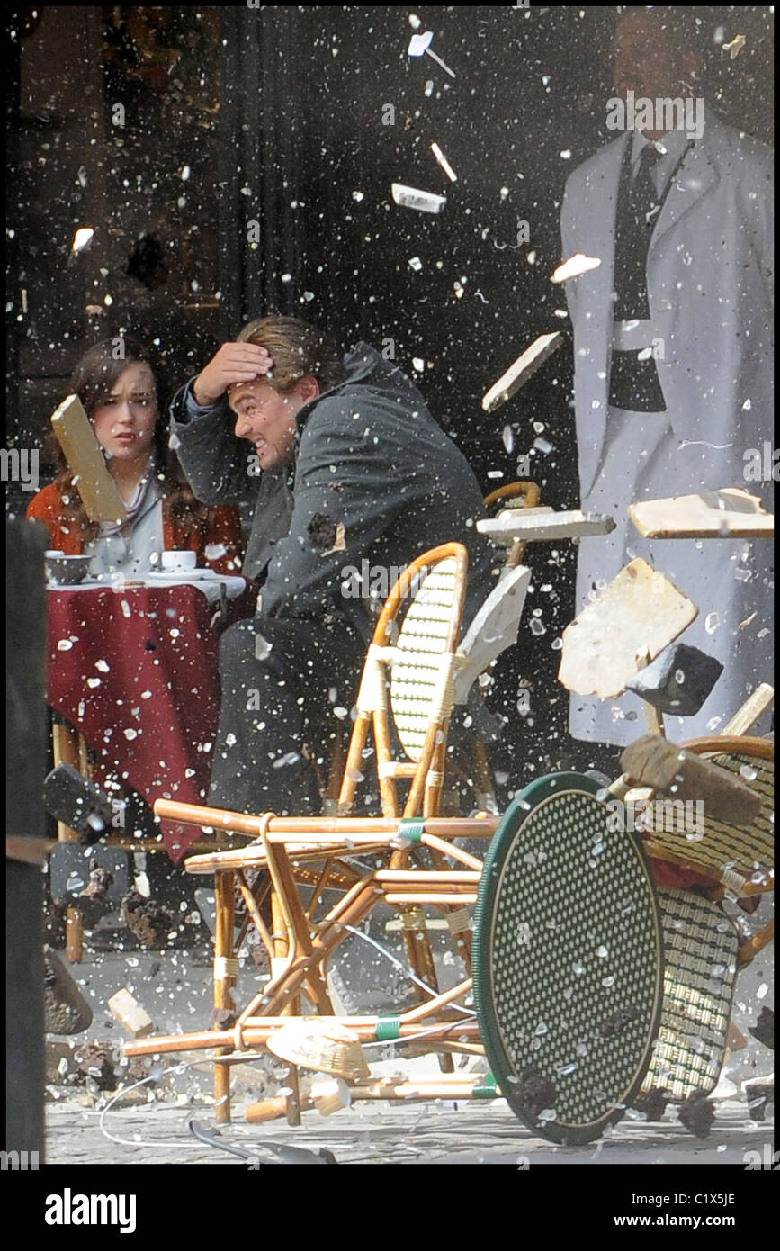 Ellen Page and Leonardo Di Caprio film a dramatic scene for their new ...