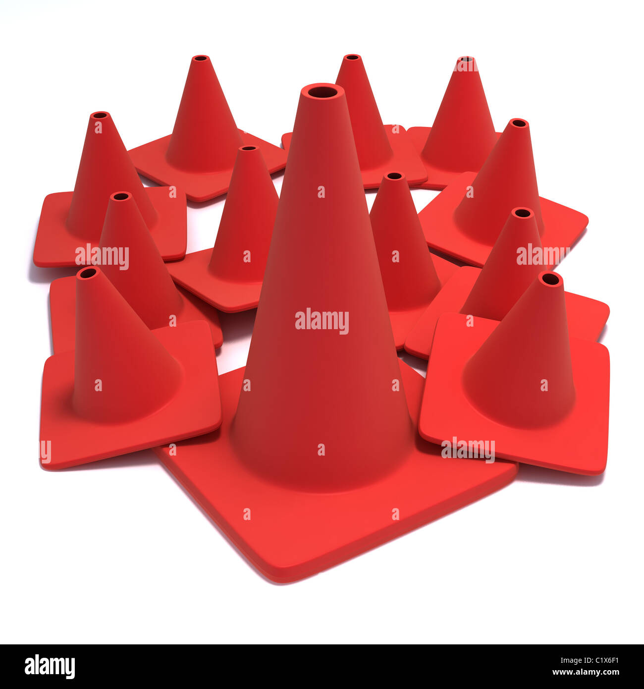 Traffic safety bollard Cut Out Stock Images & Pictures - Alamy