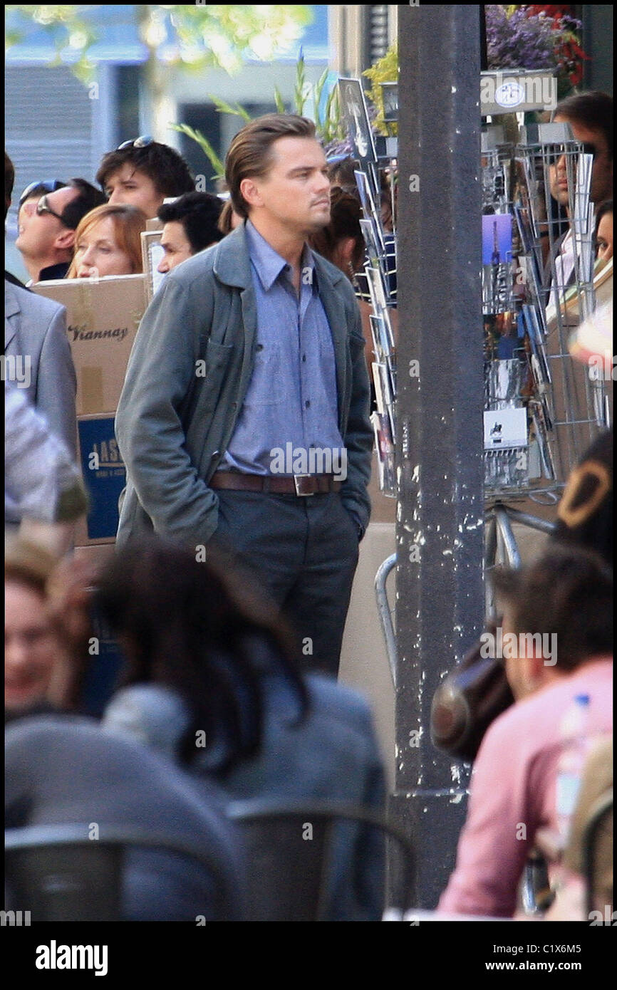 Leonardo DiCaprio filming on location for the new Christopher Nolan ...