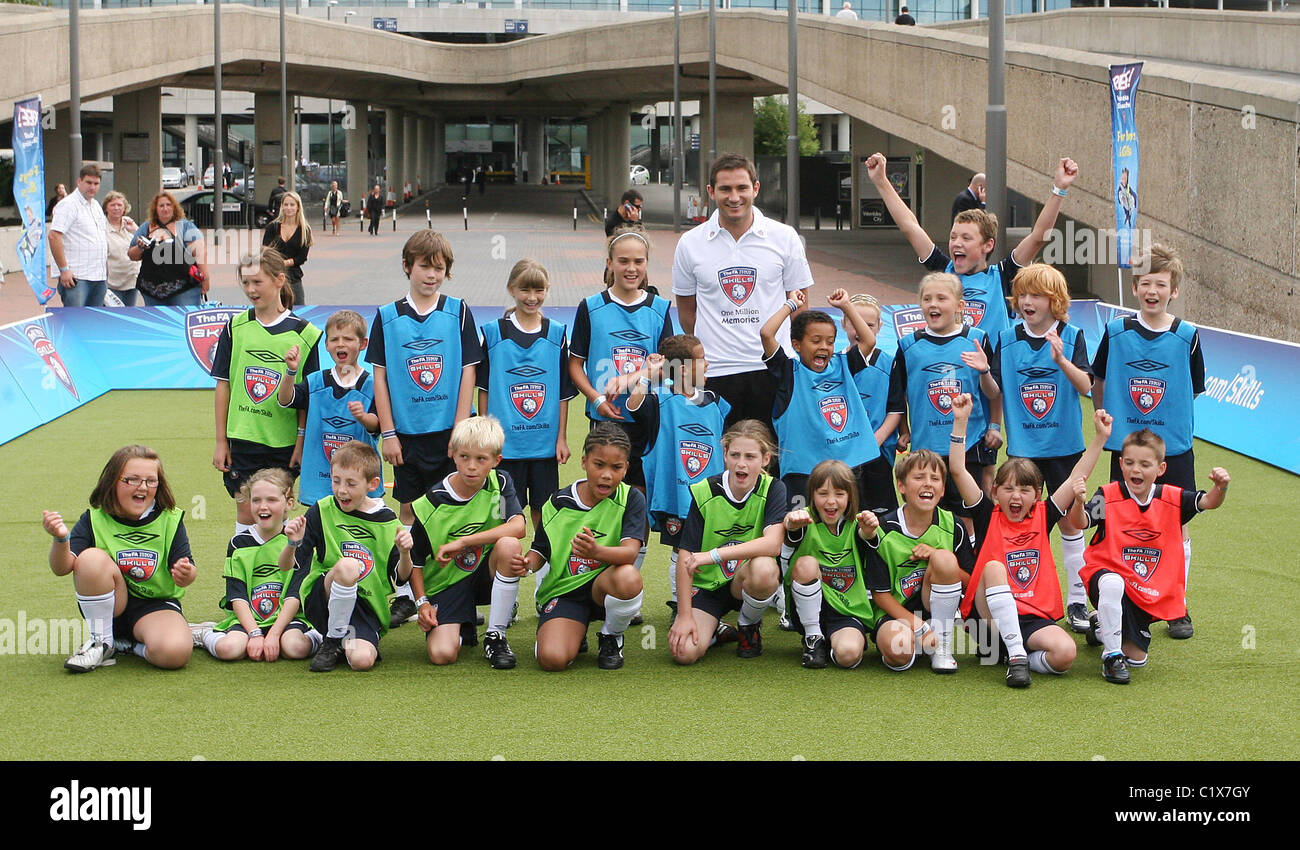 Frank Lampard promotes the Tesco Soccer Skills Programme at Wembley ...