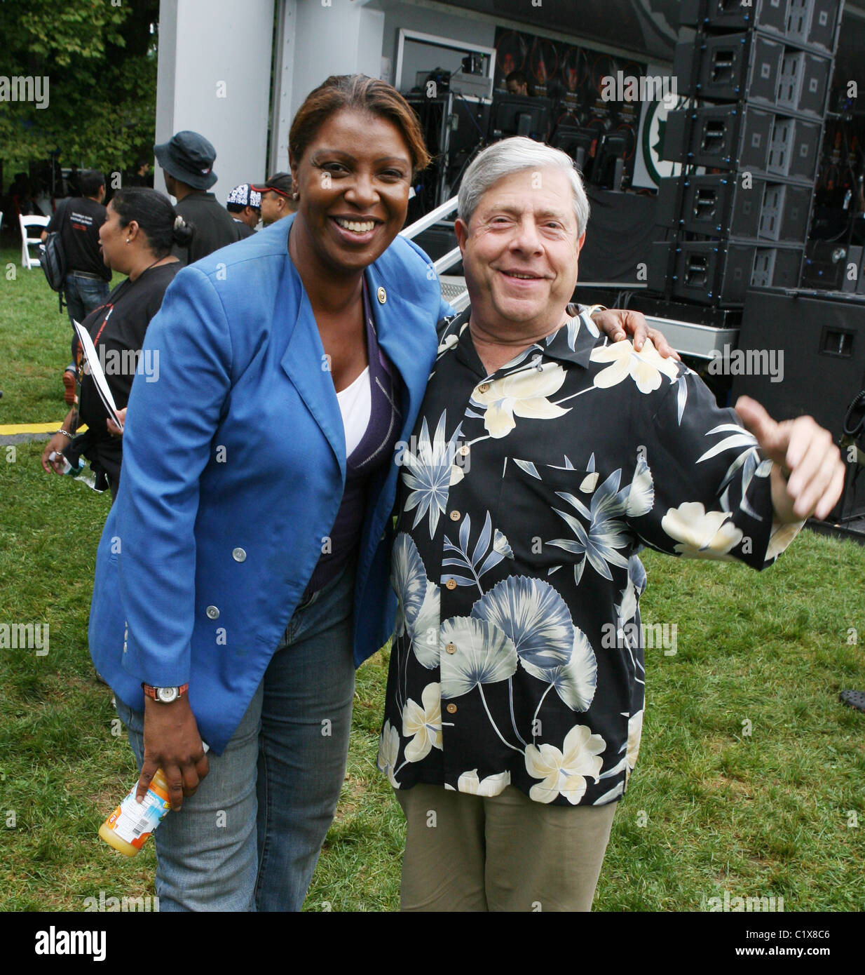 Councilwoman Latisha James and Marty Markowitz Michael Jackson's 51st ...