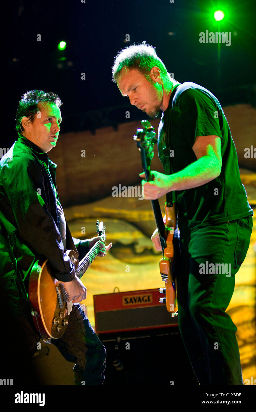 Pearl Jam performing live in concert at the O2 Arena London, England ...