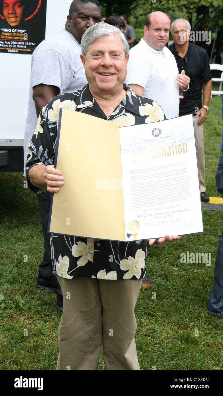 Marty Markowitz Michael Jackson's 51st Birthday Celebration hosted by ...