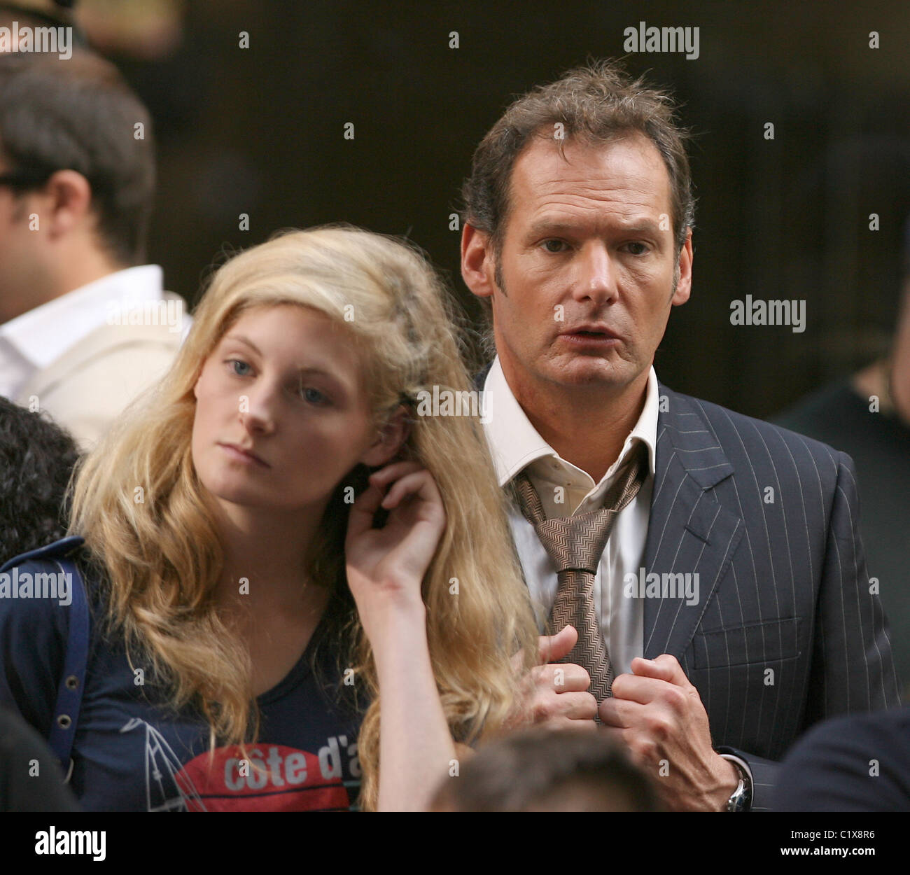 Harriet Lester and Mark Lester watching Natasha Bedingfield perform ...