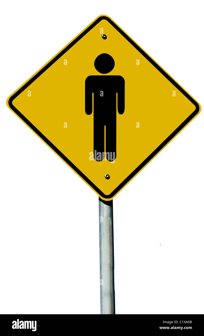 A male sign isolated on a plain white background Stock Photo - Alamy