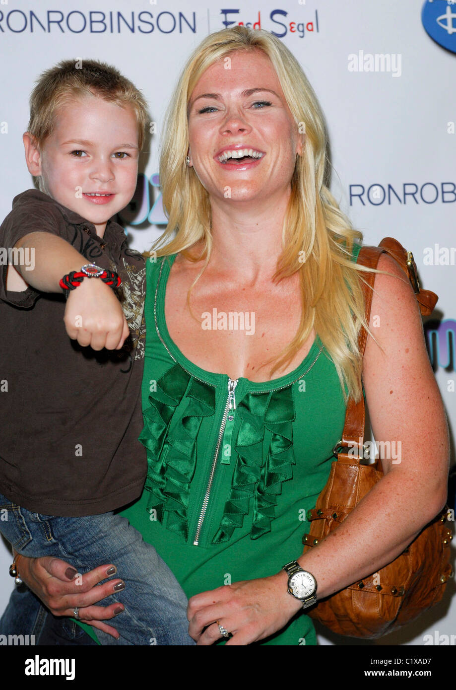 Alison Sweeney and her son Official Launch Of New Disney & Muppet Myzos ...