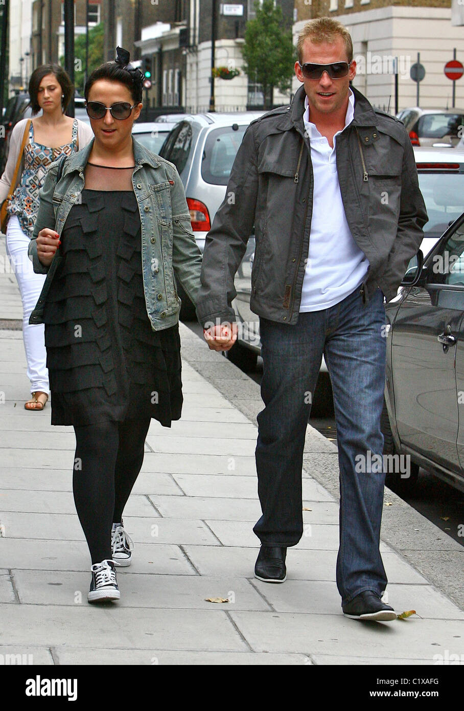 Natalie Cassidy and boyfriend Ben Porter go to the pub with some ...