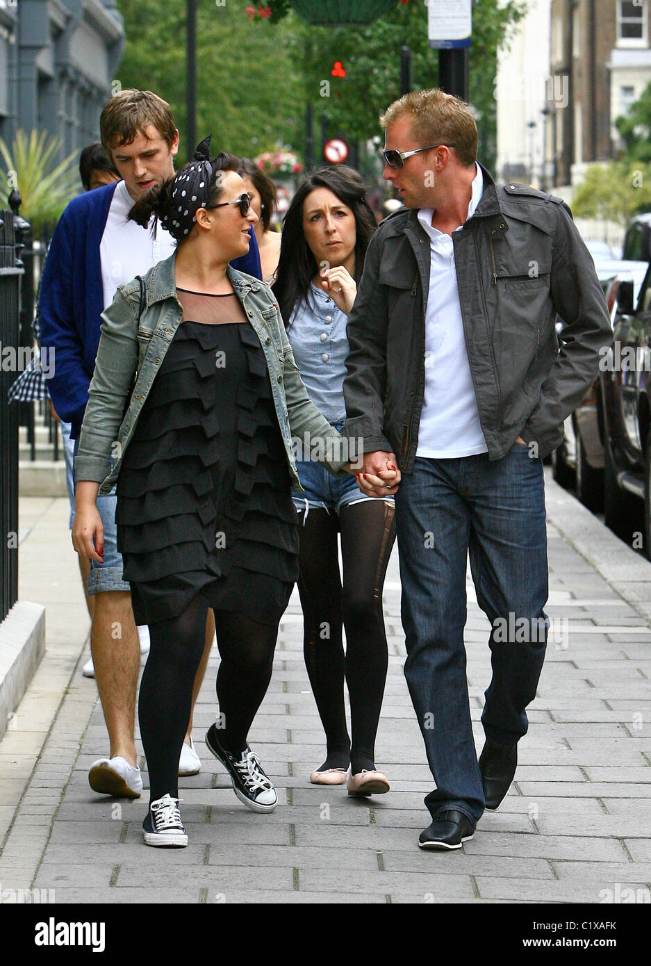 Natalie Cassidy and boyfriend Ben Porter go to the pub with some ...