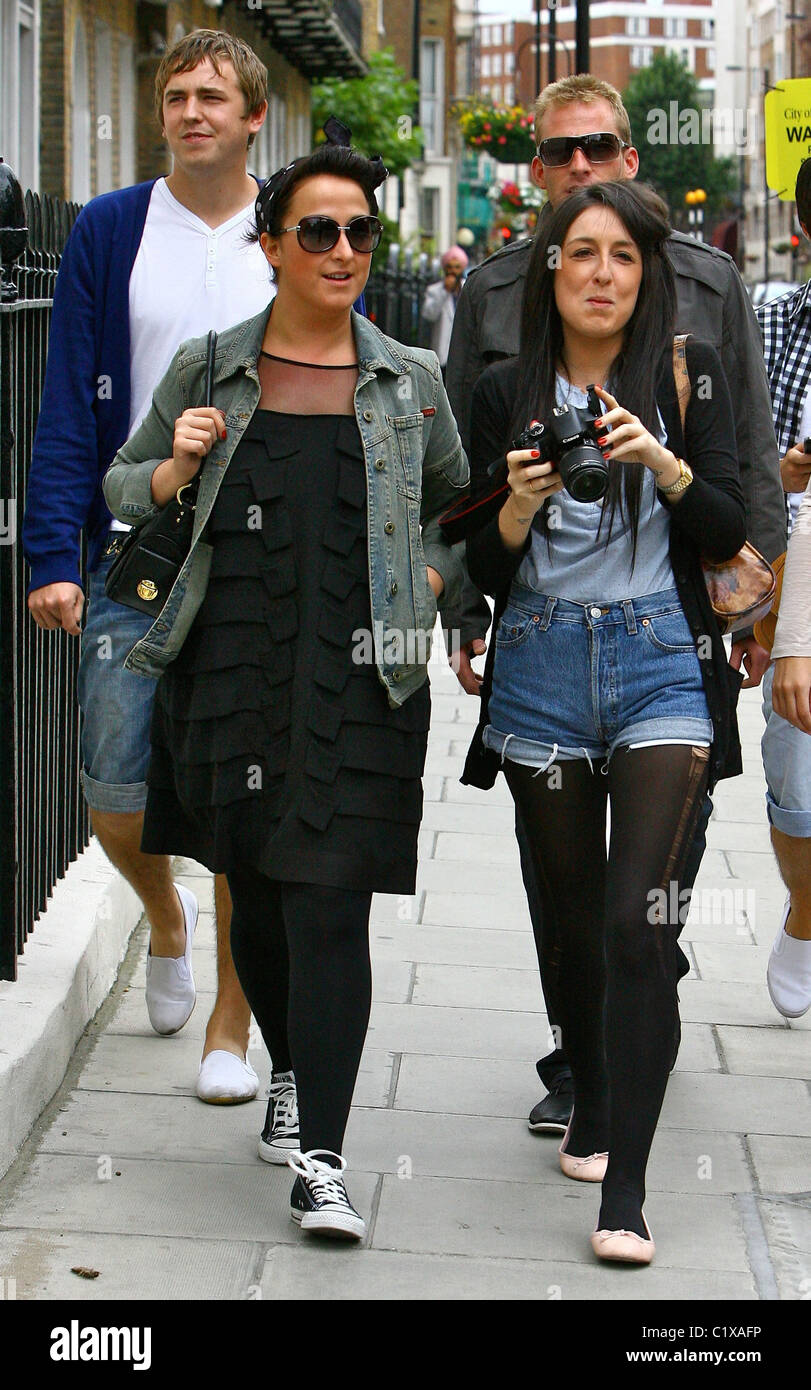 Natalie Cassidy and boyfriend Ben Porter go to the pub with some ...
