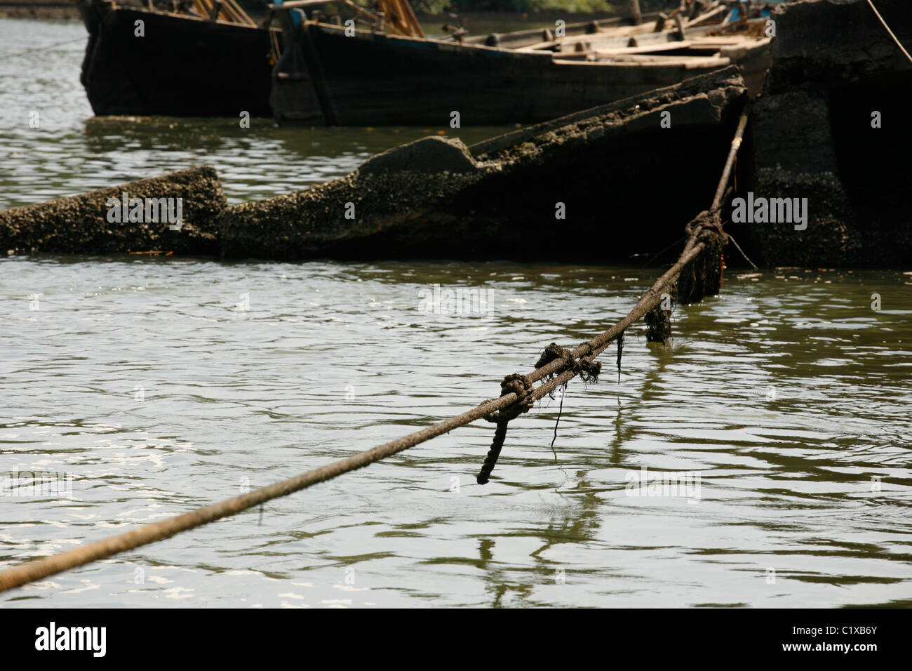 Tethered boat hi-res stock photography and images - Alamy