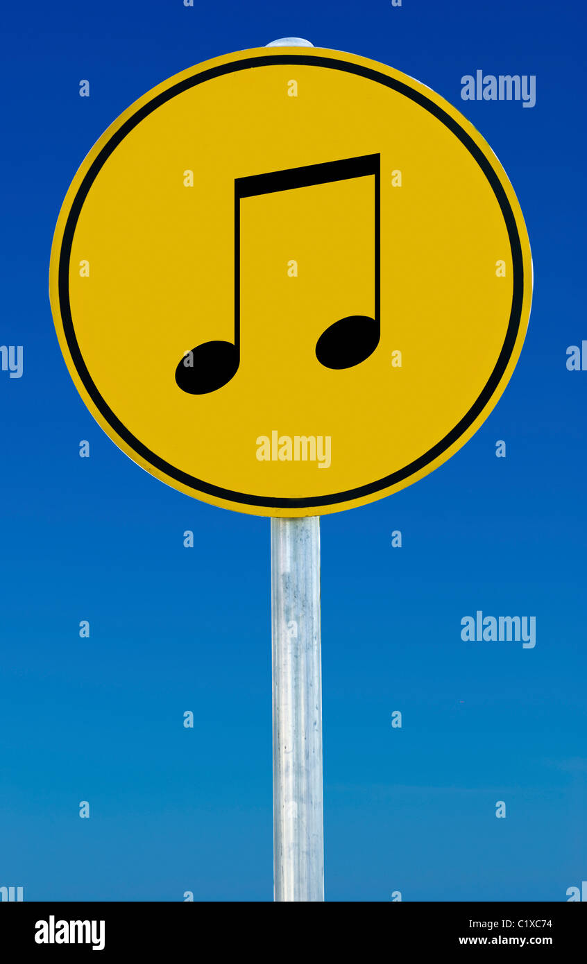 Musical note sign hi-res stock photography and images - Alamy