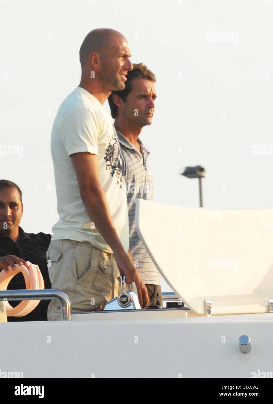 **Exclusvie** Footballing legend Zinedine Zidane on a yacht while on ...