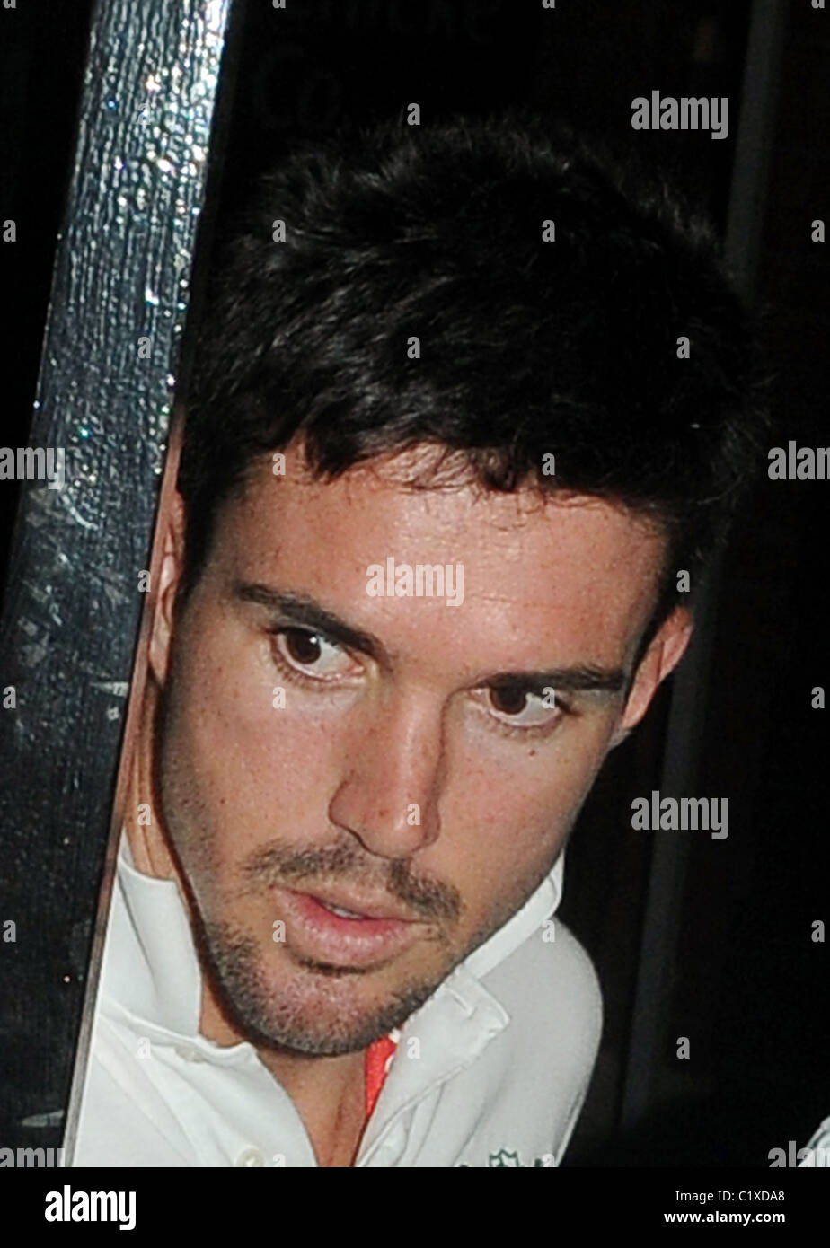 Cricketer Kevin Pietersen leaving the Oval after England's cricket team ...