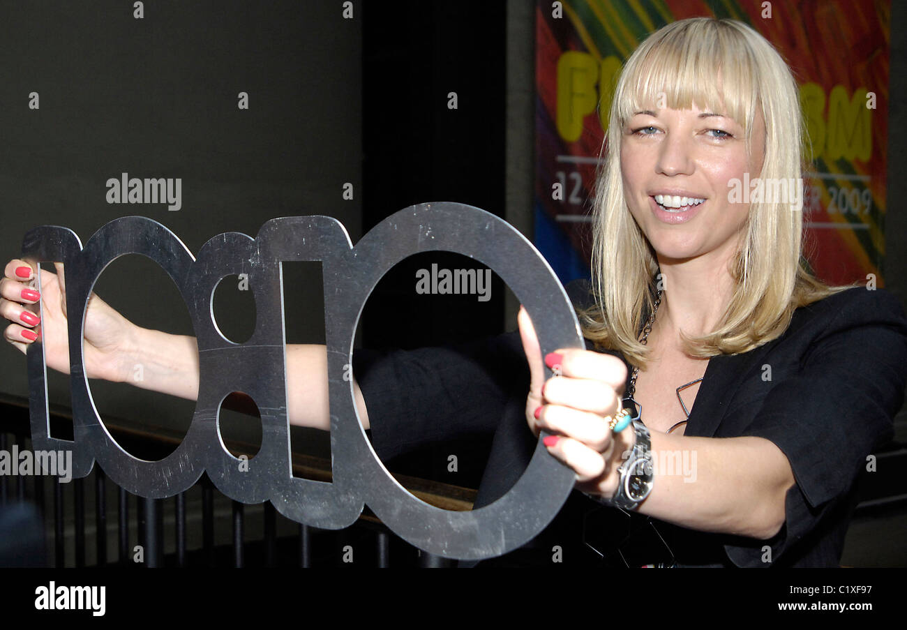 Sarah Cox 10:10 Environmental Campaign launch at the Turbine Gallery at ...