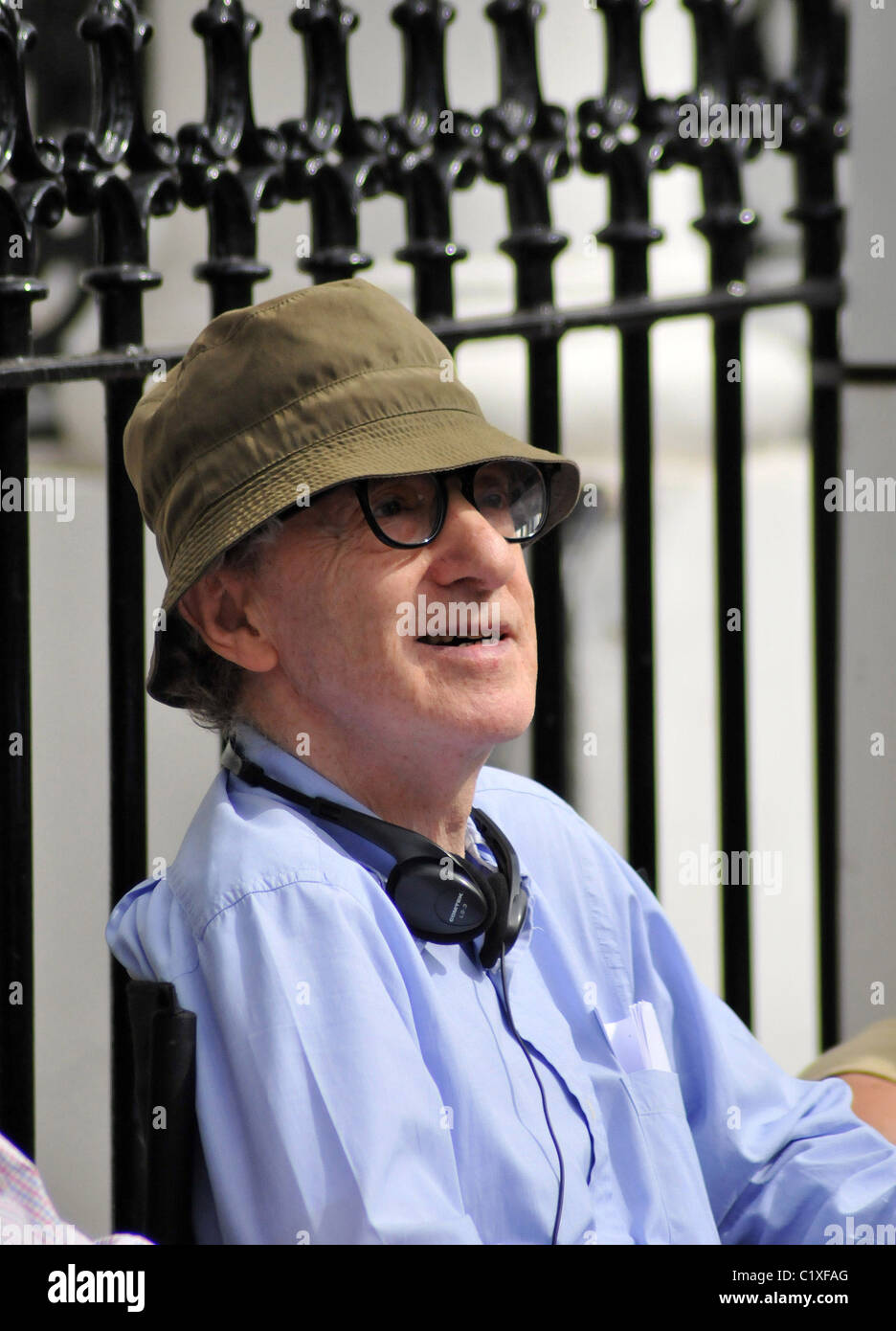 Woody Allen on the set of the 'Untitled Woody Allen London Project ...