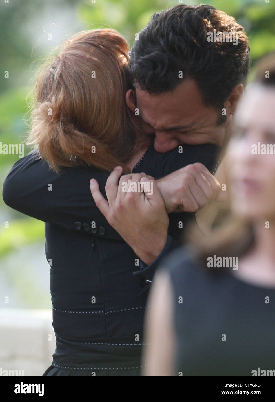 Friends and family gather, gather at the funeral of DJ AM aka Adam ...