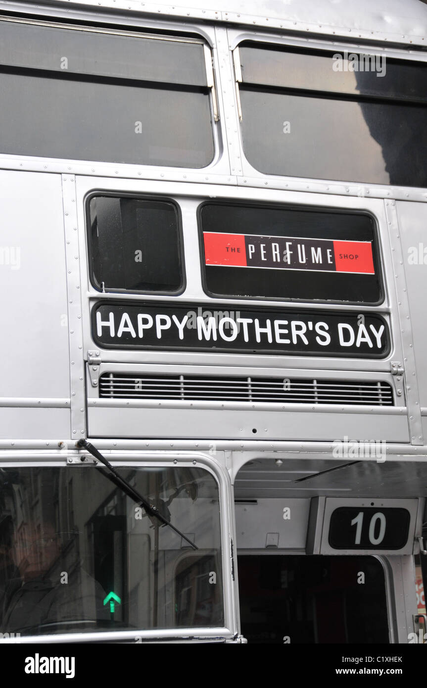 The perfume store Mothers Day promotion London Double decker bus ...