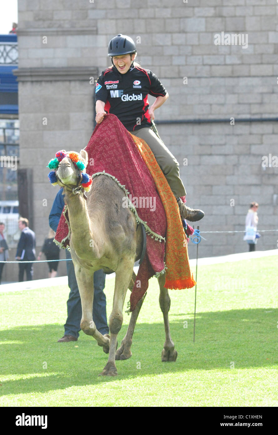 Saracens Rugby Club hosts a camel race in Potters Fields Park, ahead of ...