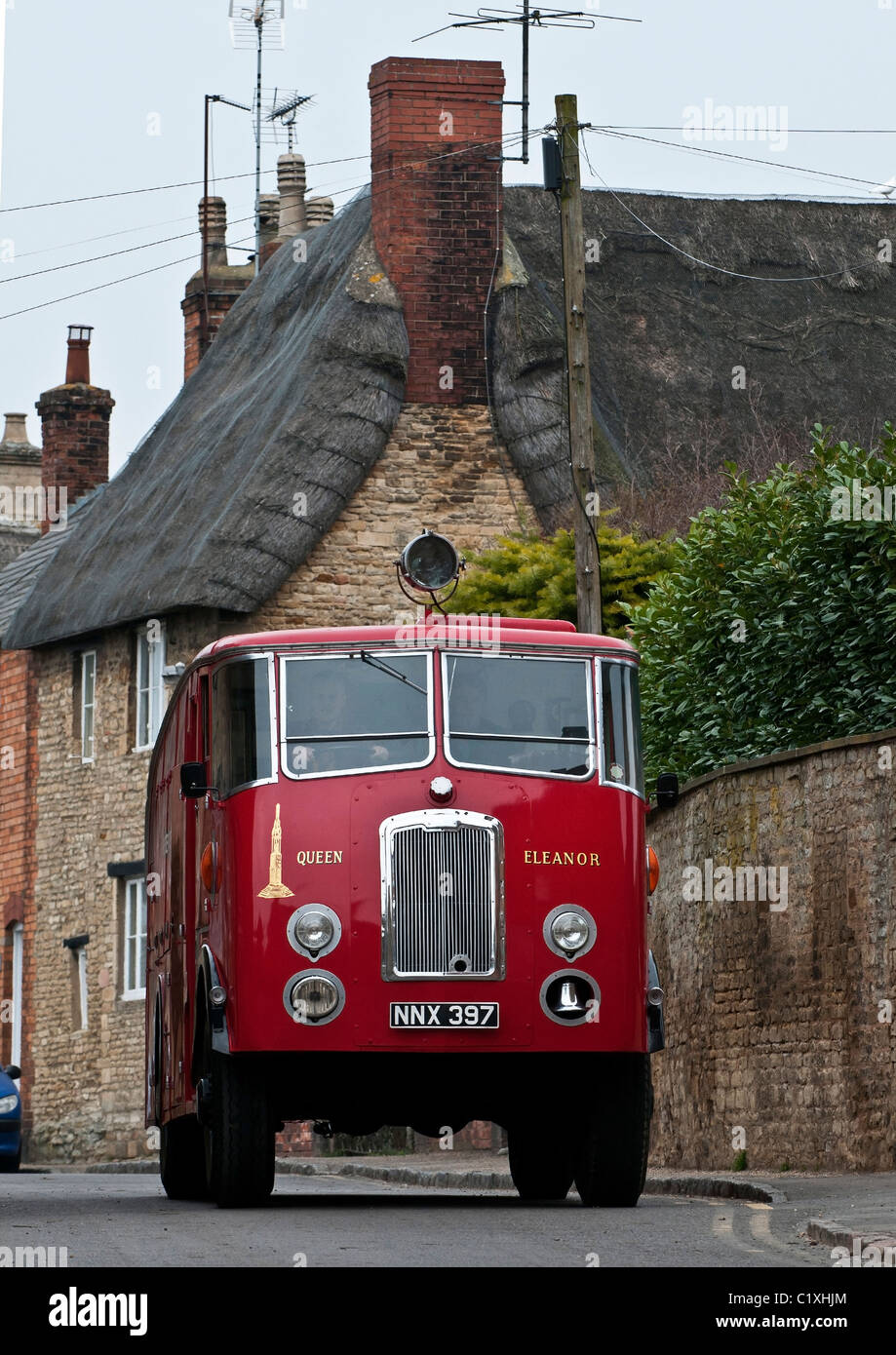 The Queen Eleanor 1953 vintage Fire engine. A Thornycroft Nubian crash ...