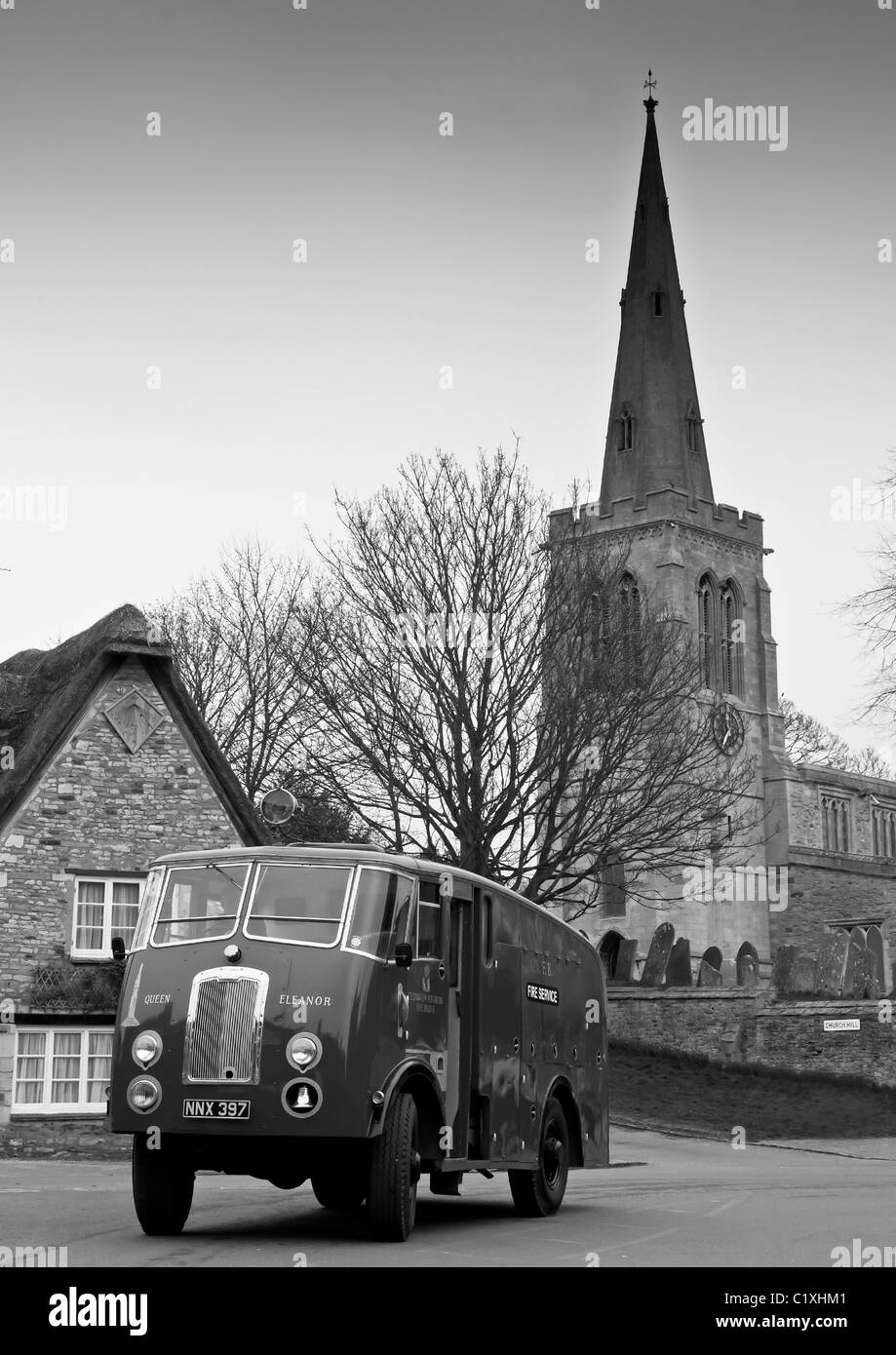 The Queen Eleanor 1953 vintage Fire engine. A Thornycroft Nubian crash ...