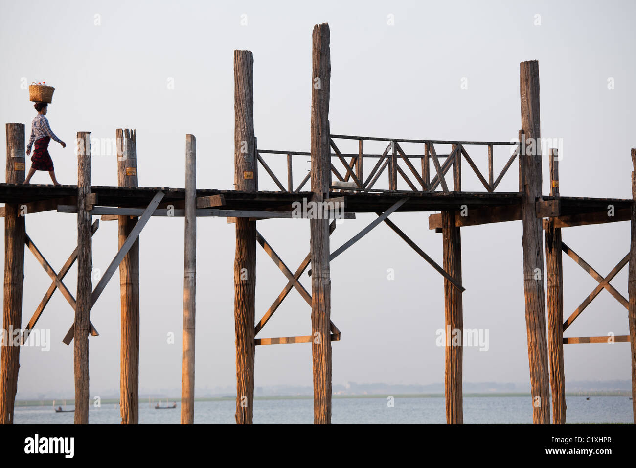 Old people walking bridge hi-res stock photography and images - Alamy