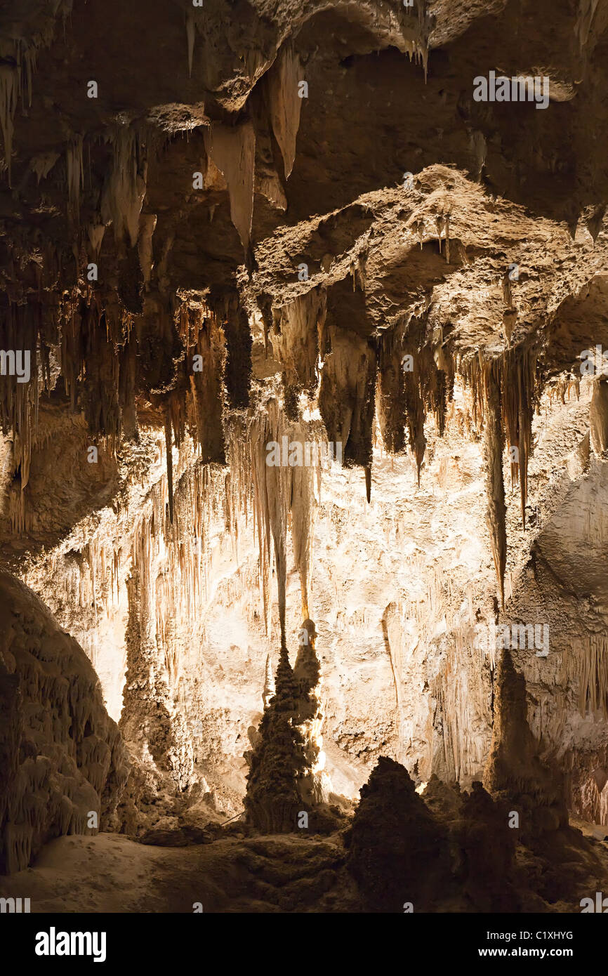 Cave formations in Carlsbad Caverns New Mexico USA Stock Photo - Alamy
