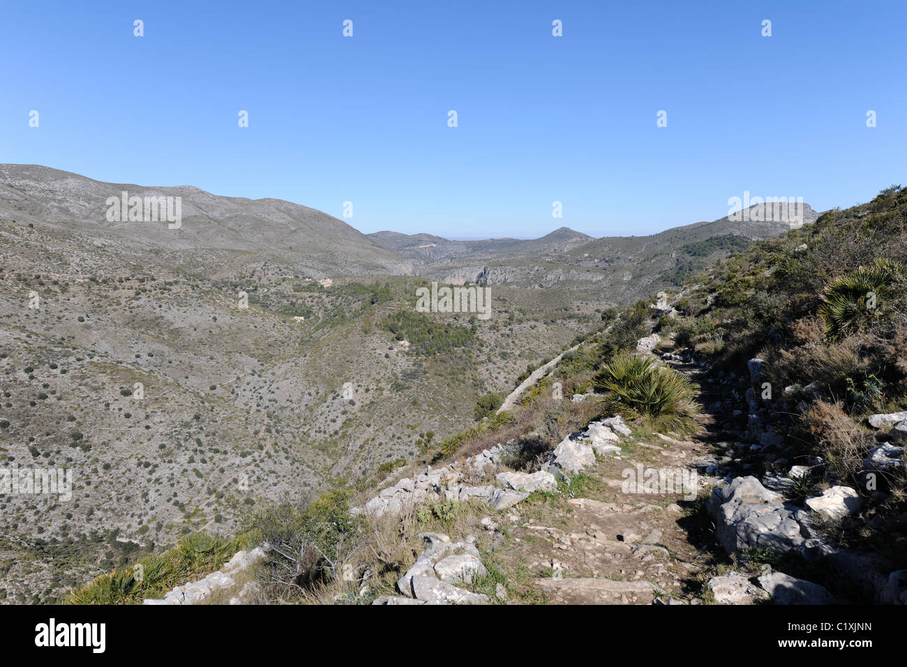 Mozarab Trail, a Moorish mule trail now used by hikers, near ...