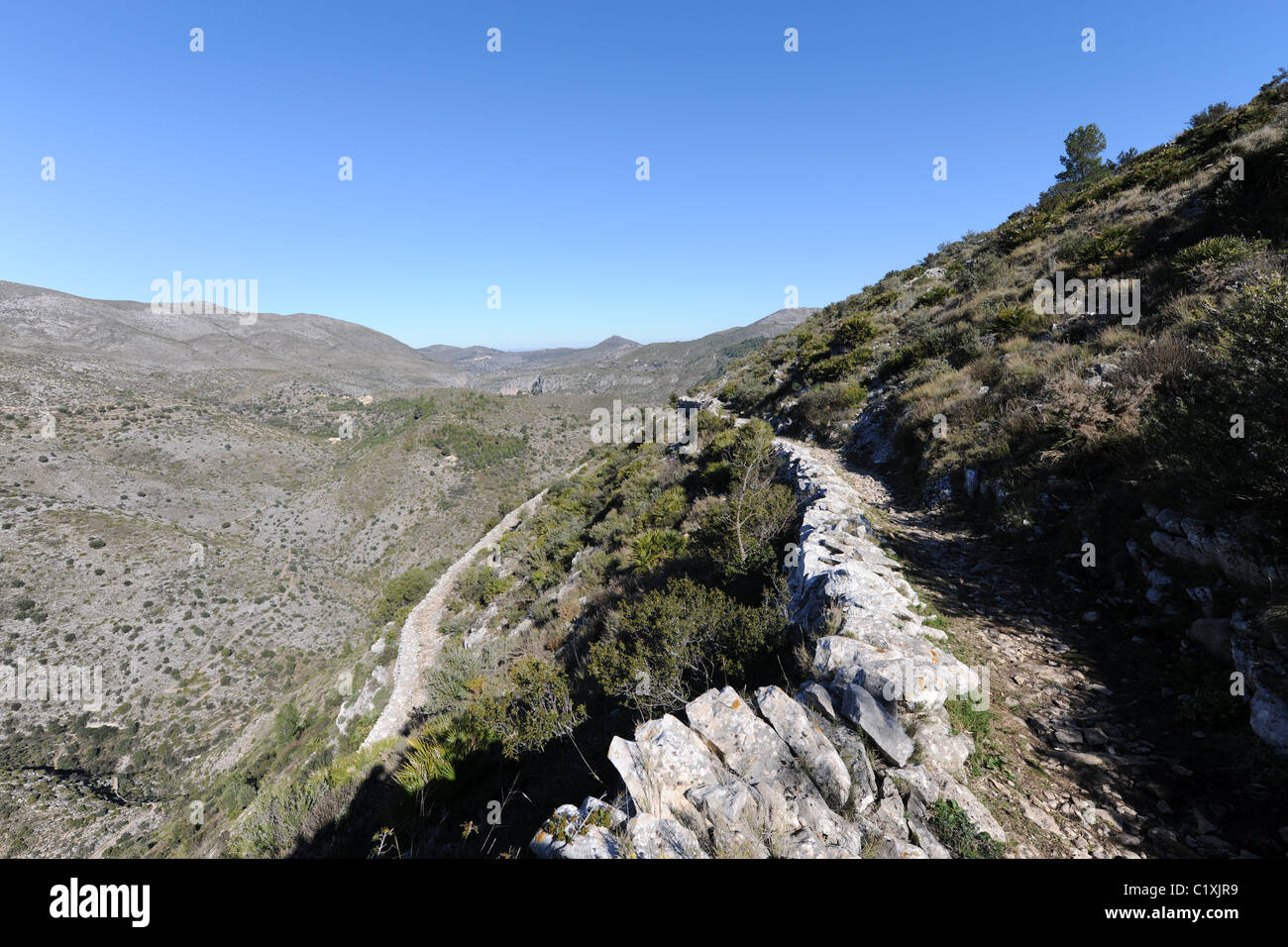 Mozarab Trail, a Moorish mule trail now used by hikers, near ...