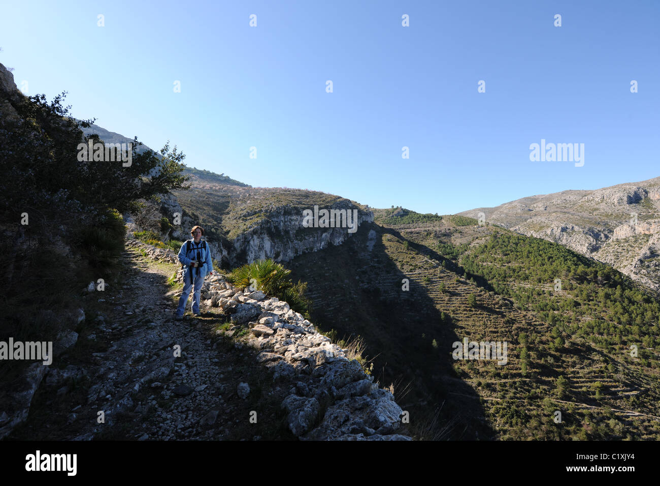 Benimaurell mountain trail spain hi-res stock photography and images ...