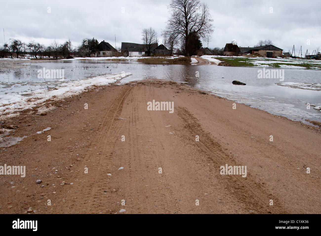 Floaded road hi-res stock photography and images - Alamy