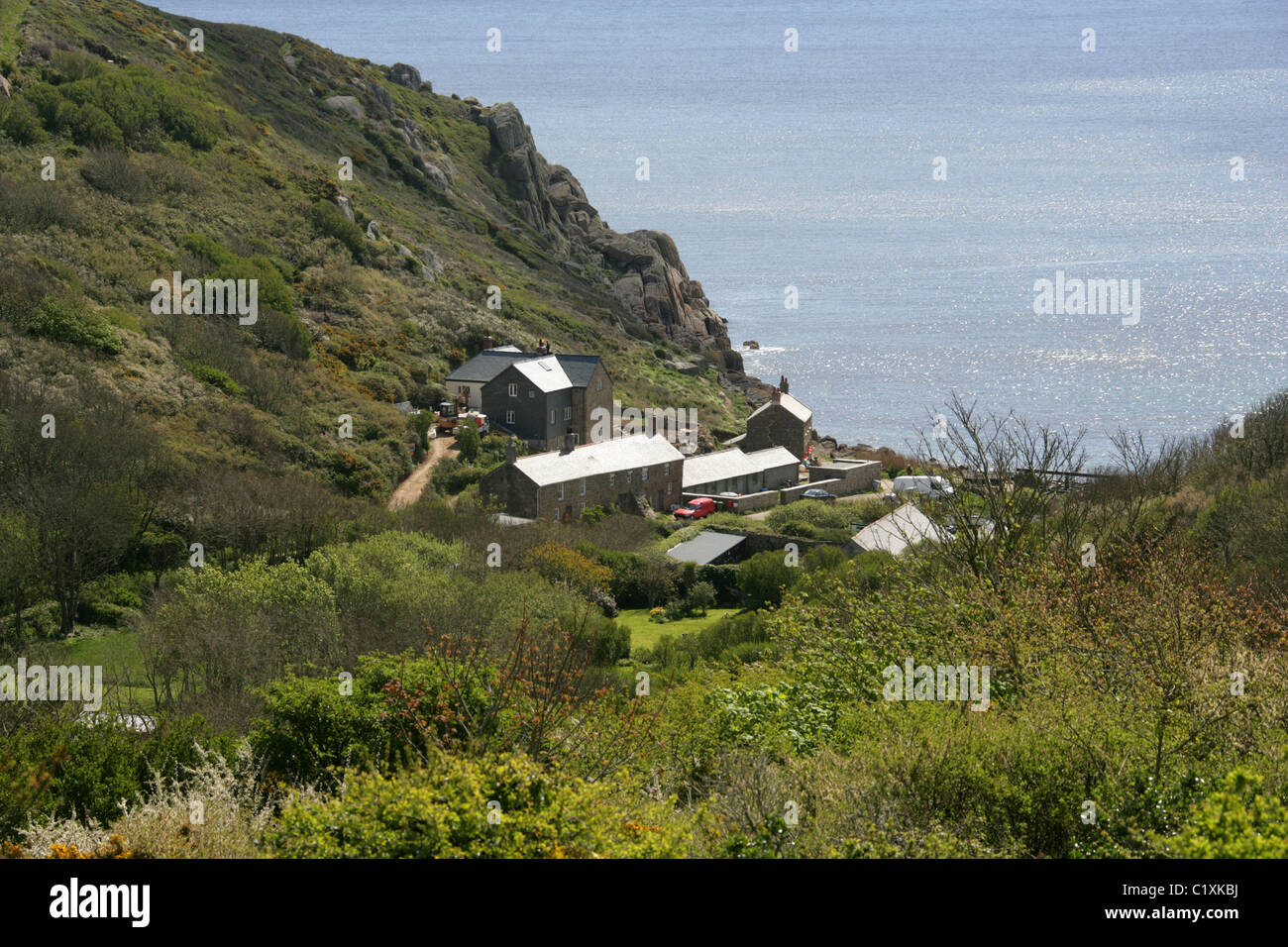 Penberth Cove, Near Treen and Land's End, Cornwall, UK Stock Photo - Alamy