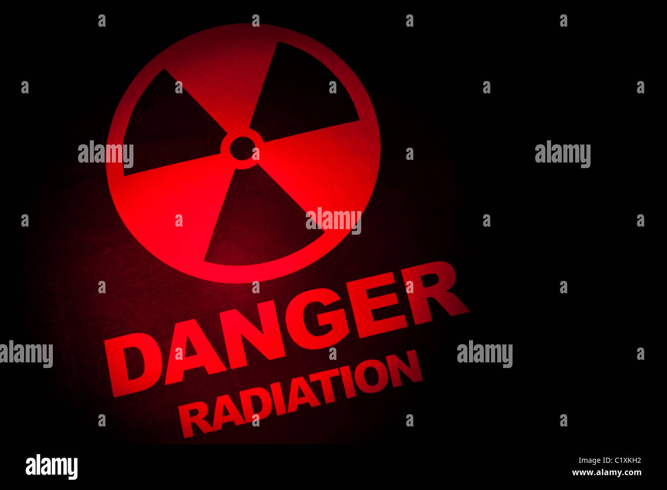 Radiation hazard sign for background Stock Photo - Alamy