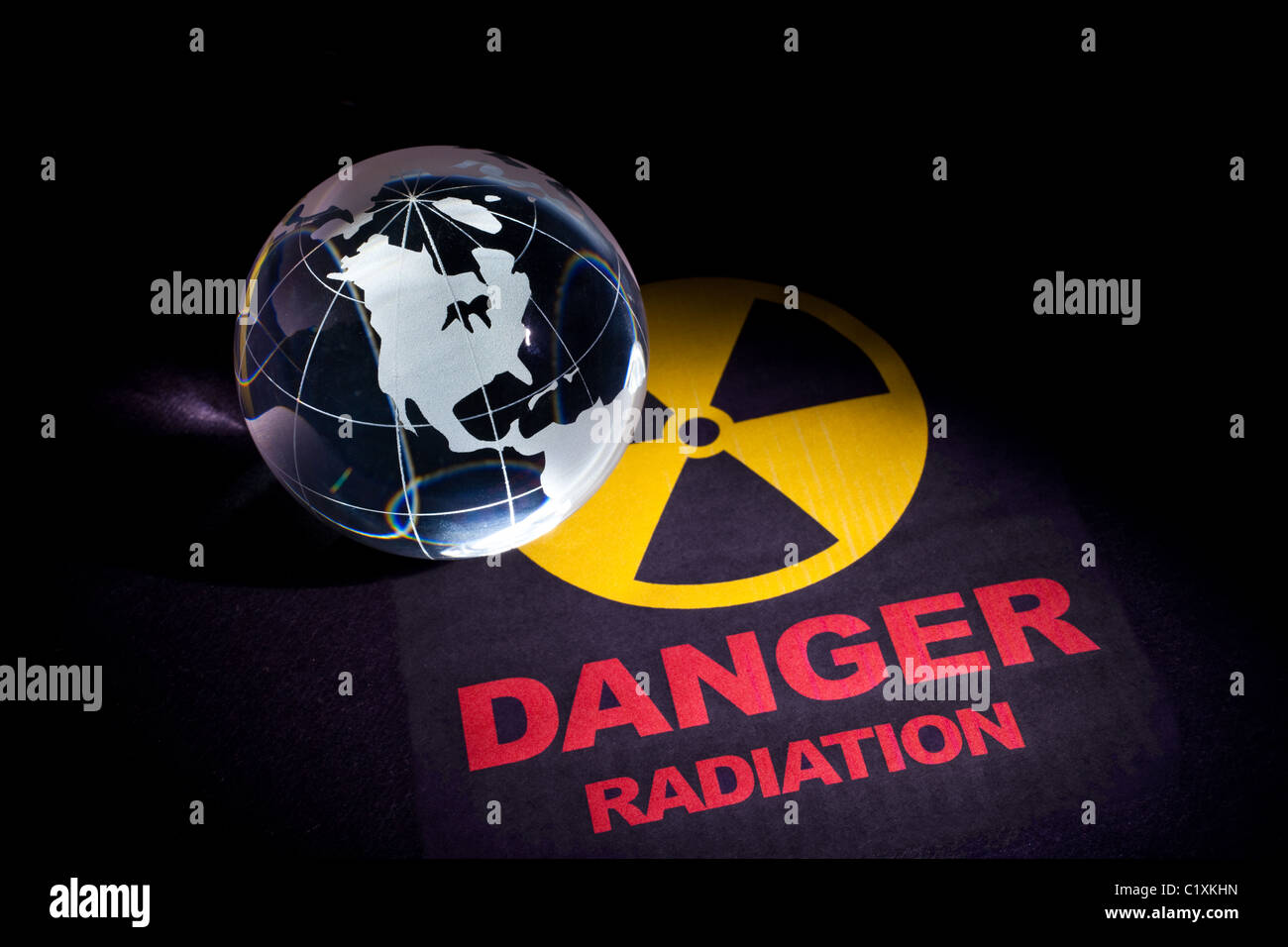 Radiation hazard sign for background Stock Photo - Alamy