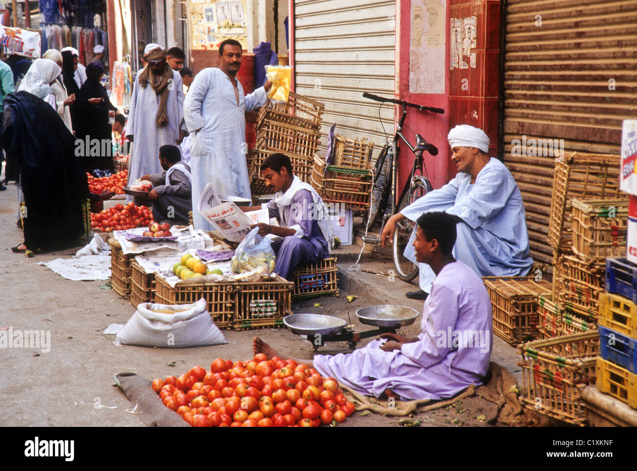 The souk in Luxor, Egypt Stock Photo - Alamy