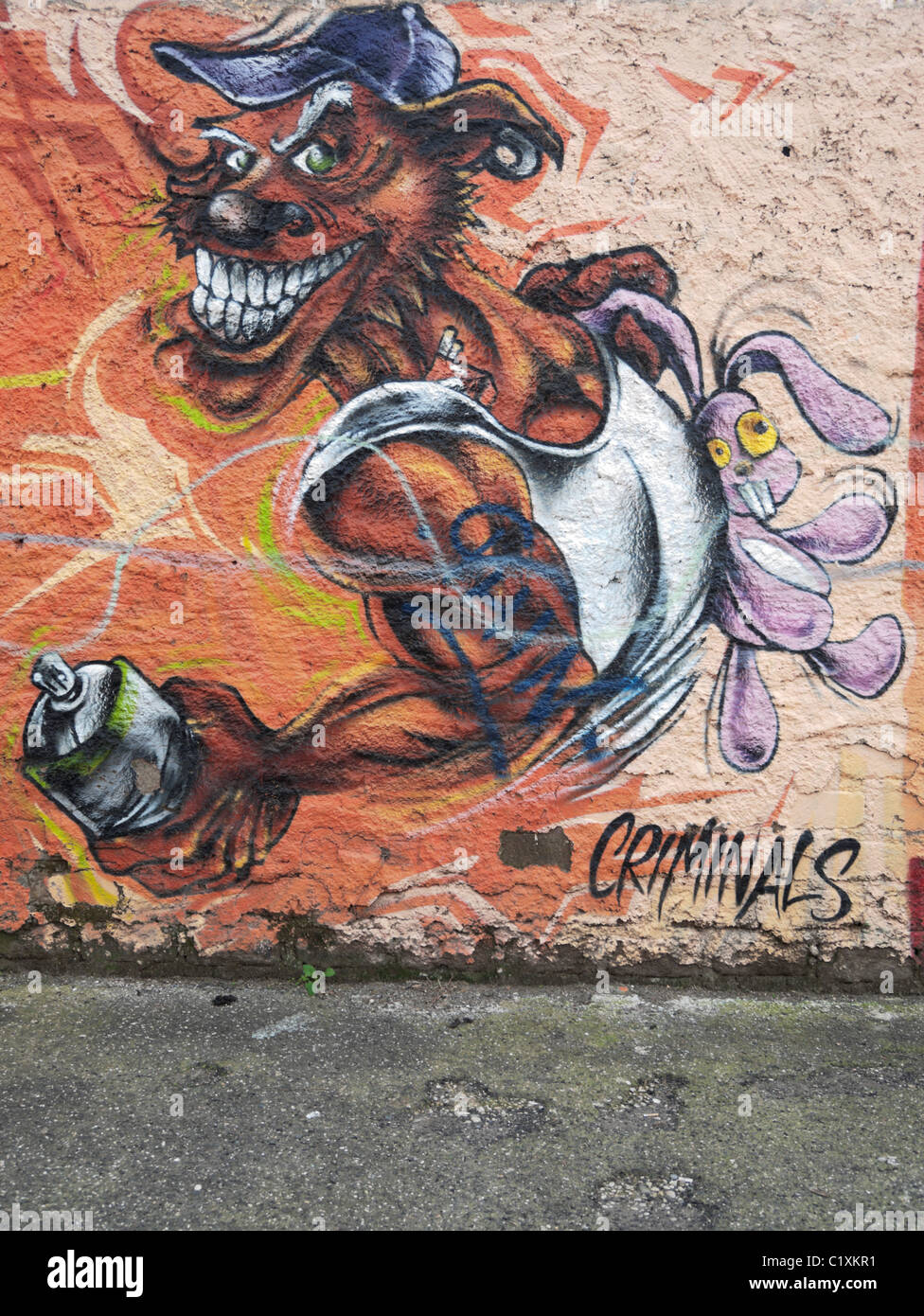 Graffiti Rome Ostia Stock Photo - Alamy