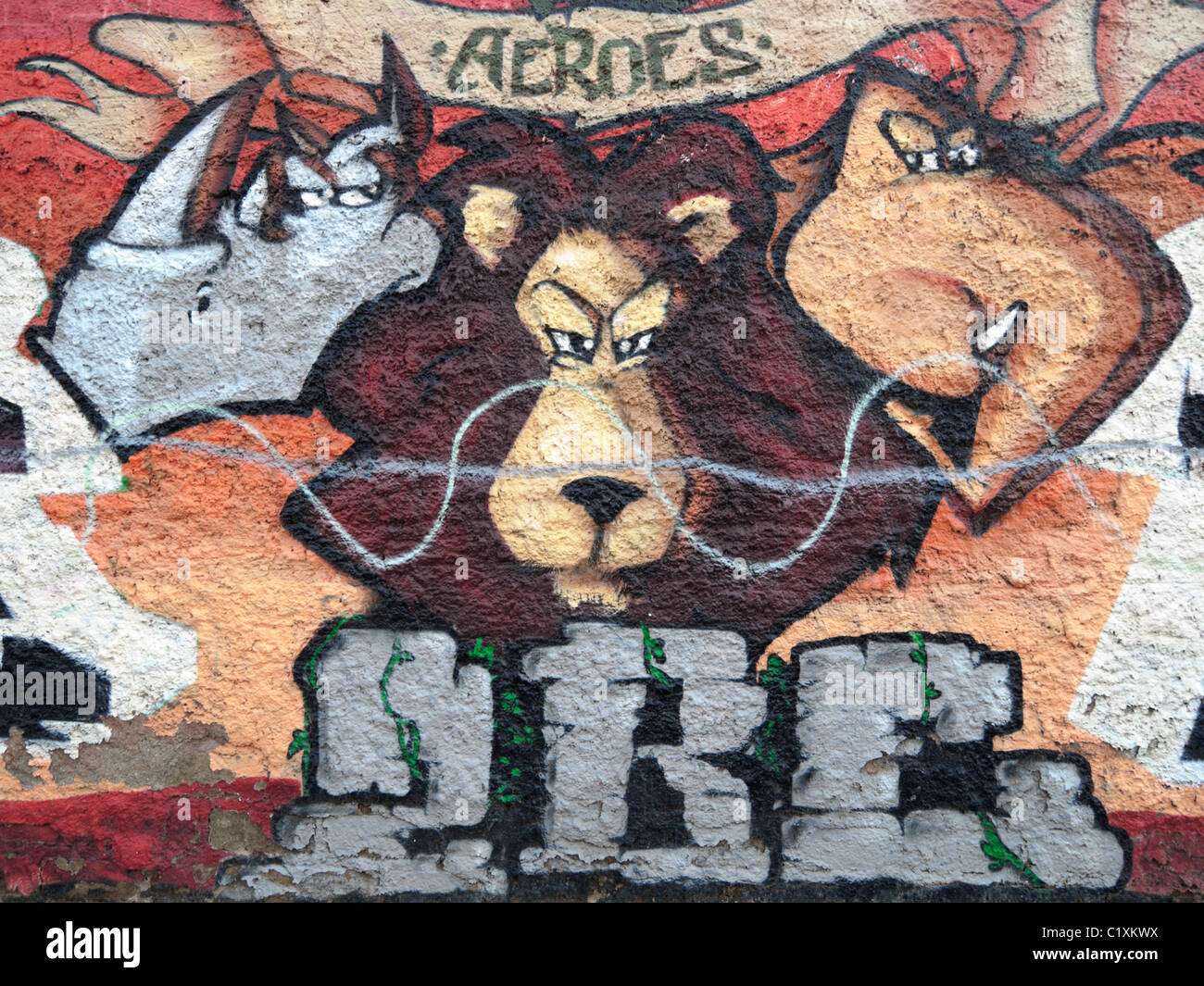 Graffiti Rome Ostia Stock Photo - Alamy