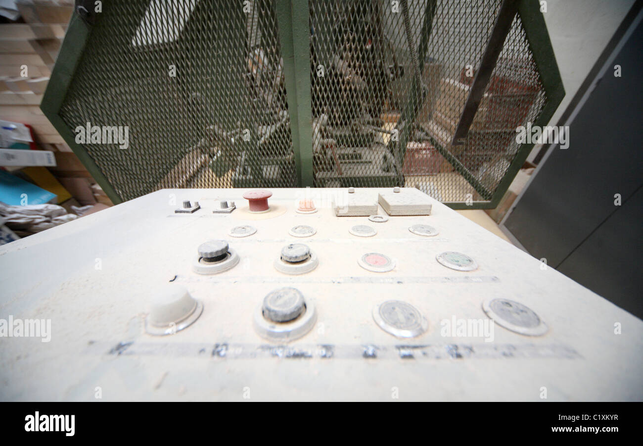 Dust covered control panel Stock Photo - Alamy