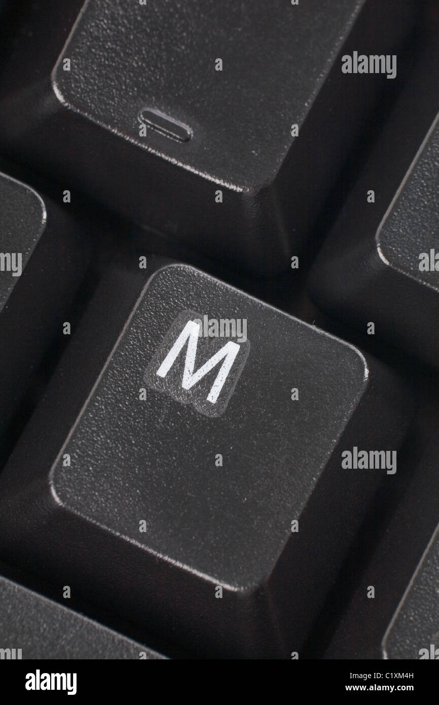 black computer keyboard close up Stock Photo - Alamy