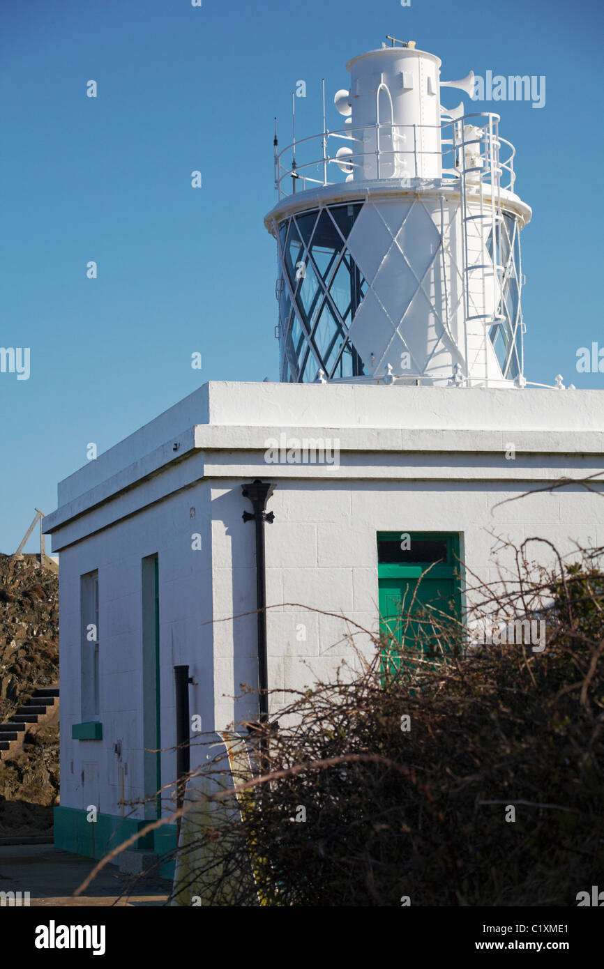 South light lighthouse on Lundy Island, Devon, England UK in March ...