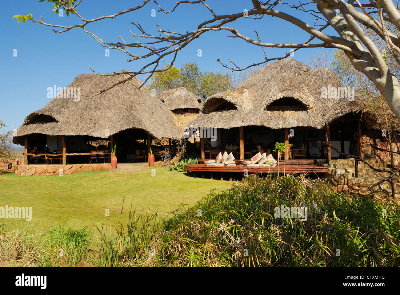 Elsa's Kopje luxury lodge, Meru National Park, Kenya, Africa Stock ...