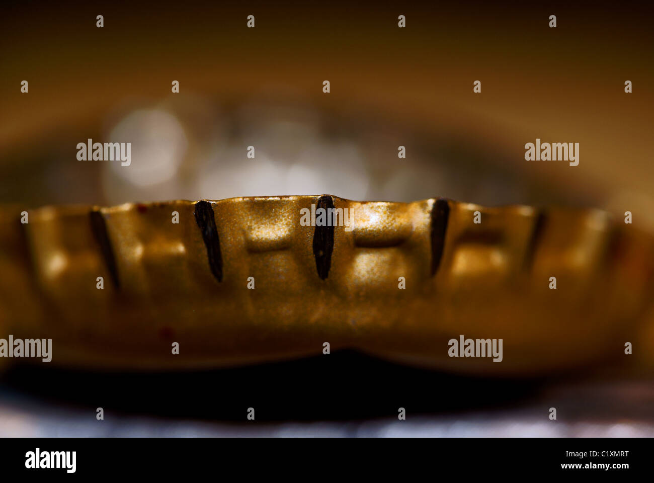 detail of metal beer cap Stock Photo - Alamy