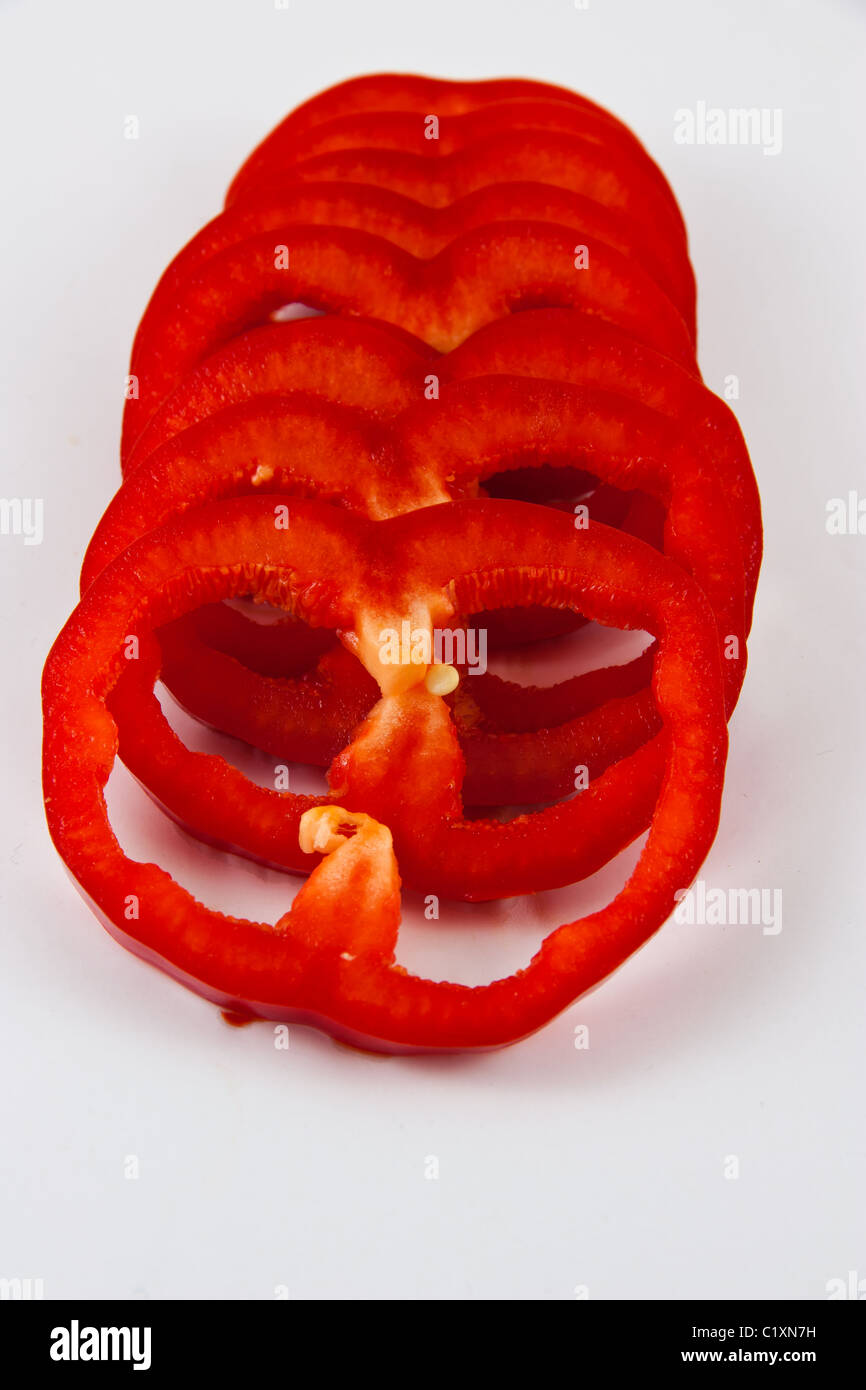 Picture of some sliced paprika Stock Photo - Alamy