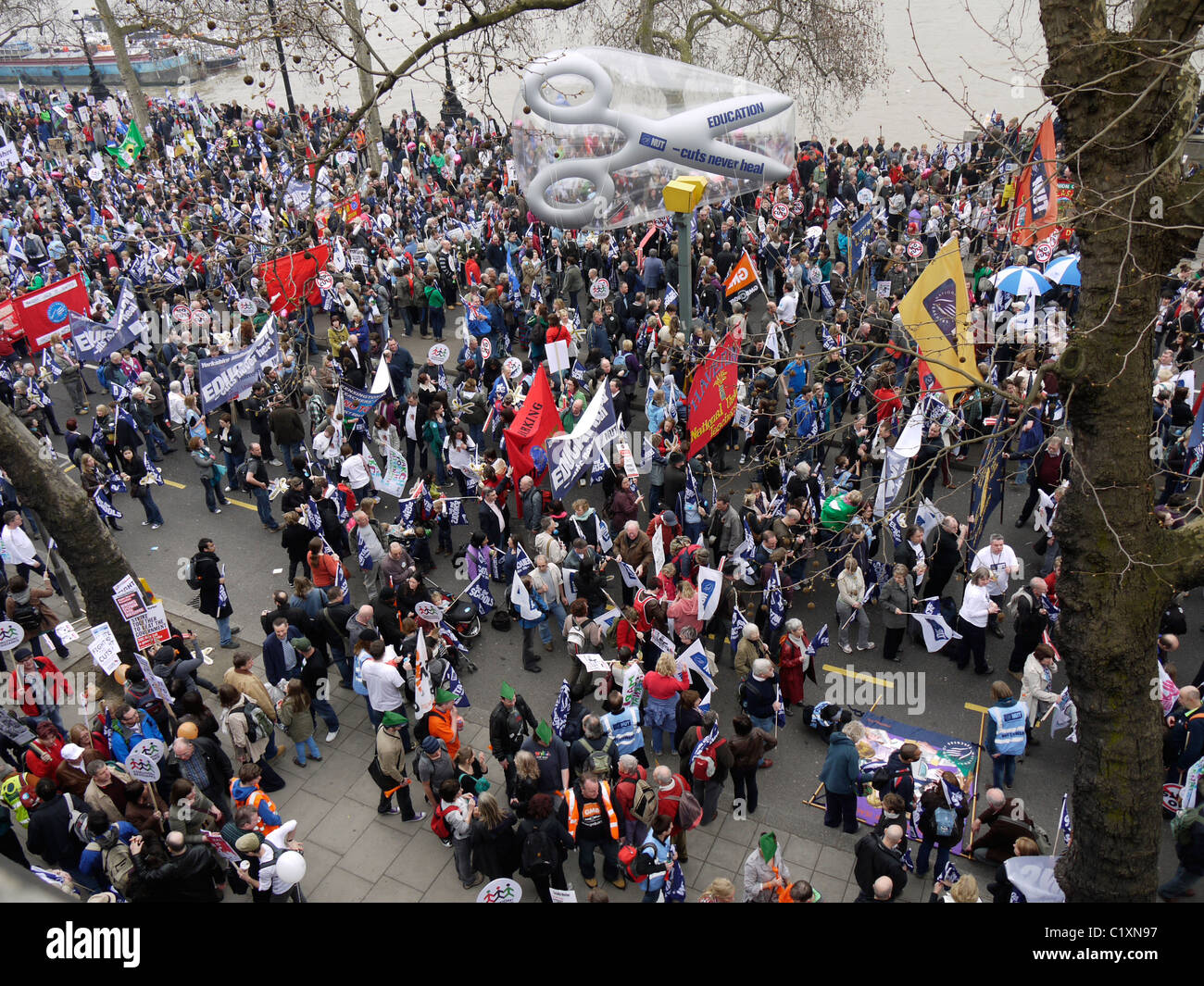 2011 anti-cuts protest in London, also known as the March for the ...