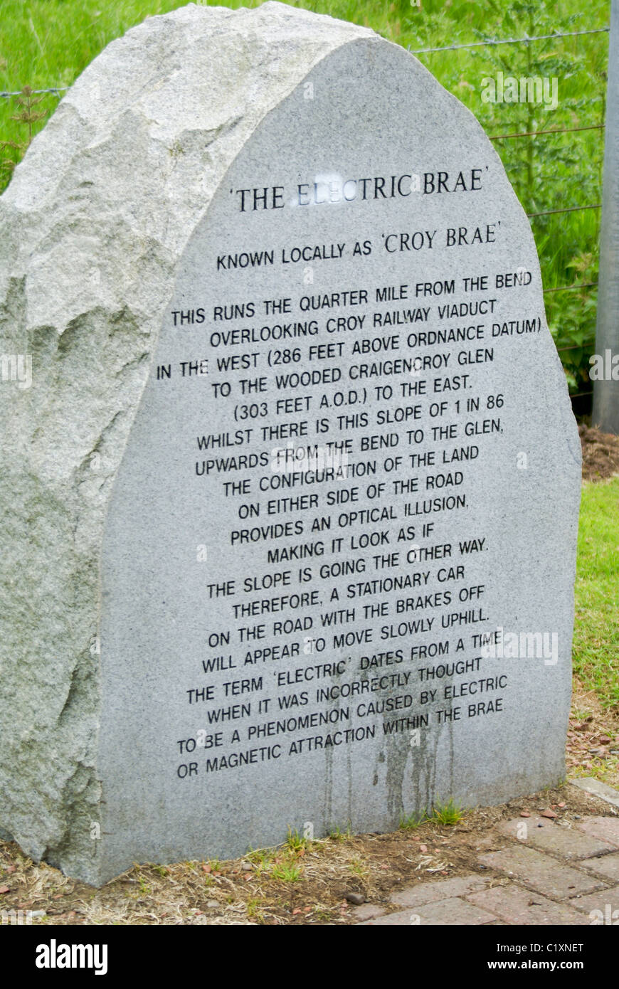 The Electric Brae, Croy Brae stone Stock Photo - Alamy