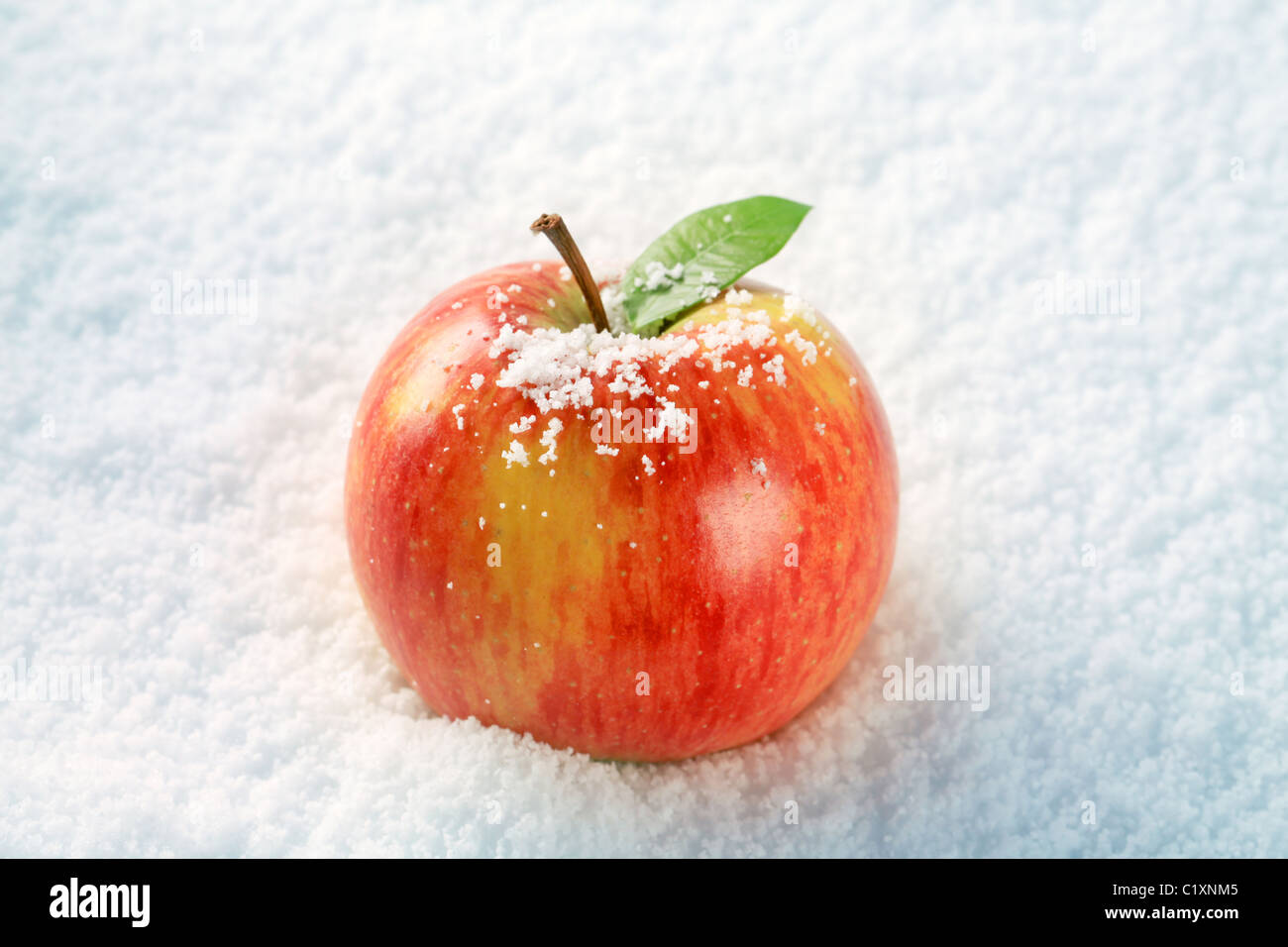 Apple with stalk hi-res stock photography and images - Alamy