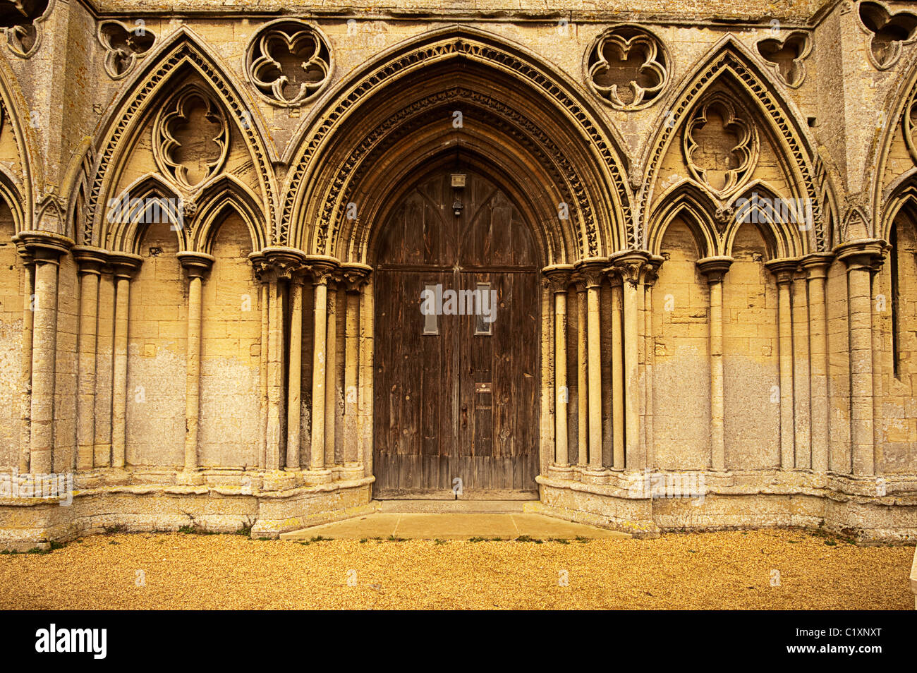 West front of Binham Priory, Binham, Norfolk Stock Photo - Alamy