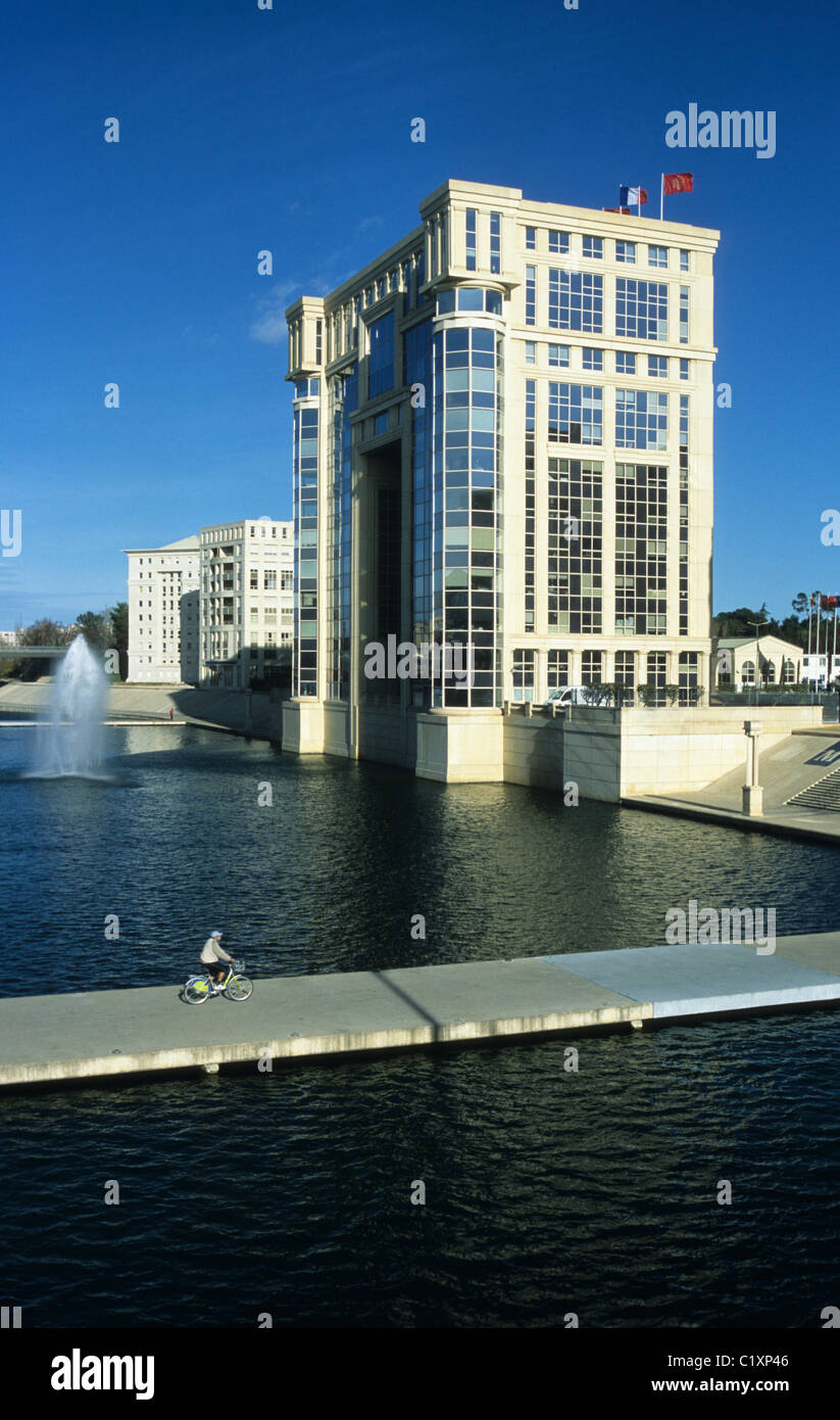 Hotel de Region in Antigone quarter, Montpellier, France Stock Photo ...